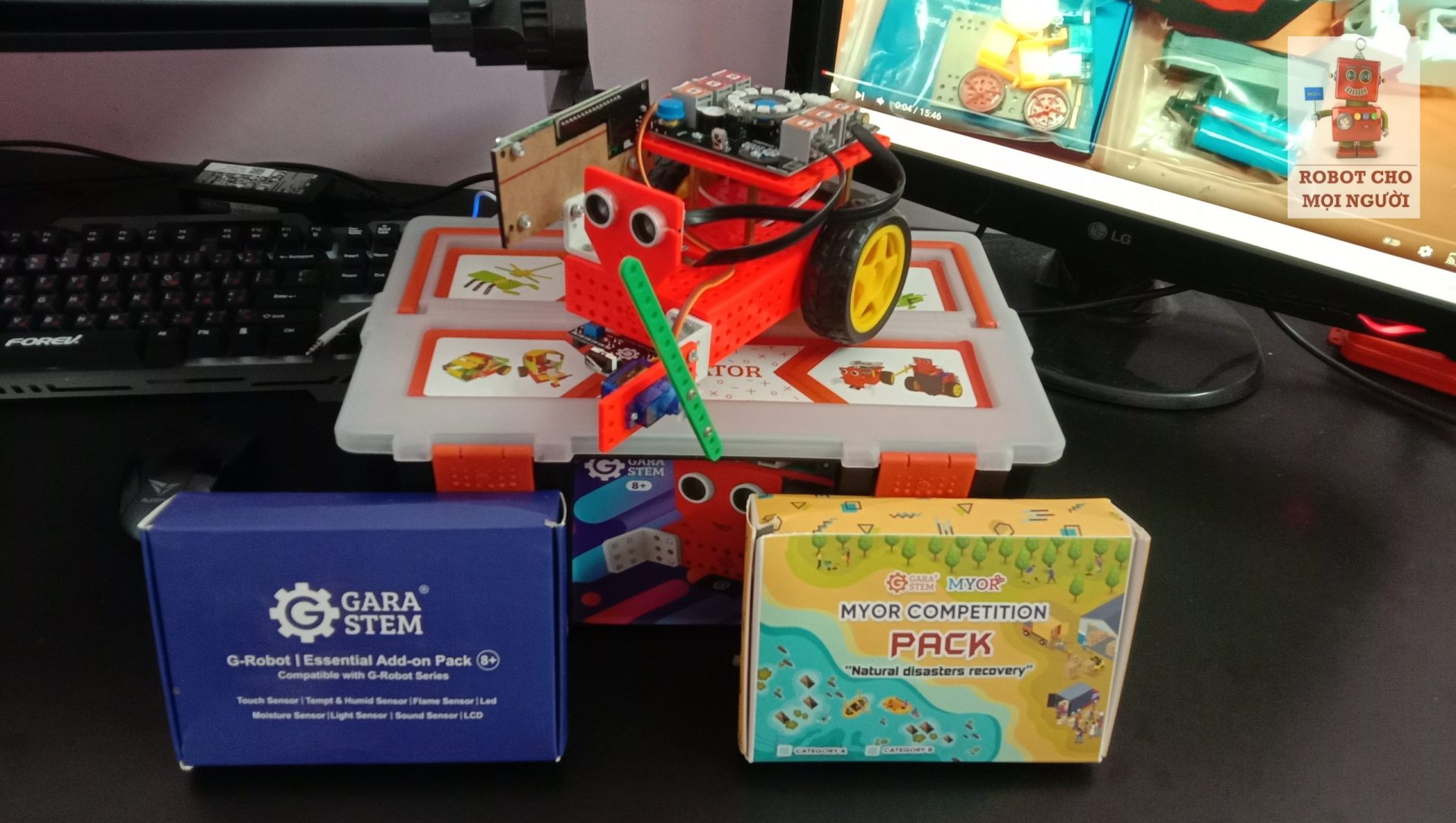 G-Robot bài 2: Danh sách linh kiện - Linh kiện Robotics